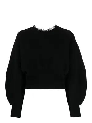 Alexander Wang Ball Chain Embellished Jumper - Black