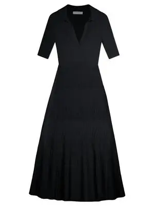 Simkhai Pati Polo Midi-dress - Black