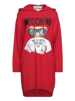 Moschino Couture Mini Dress Virgin Wool - Red