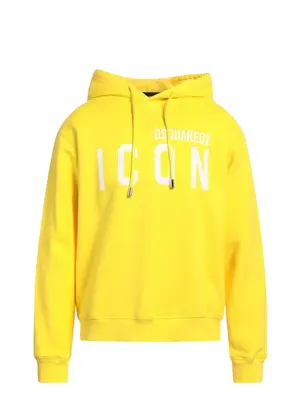 Dsquared2 ICON Cotton-Elastane Sweatshirt Yellow