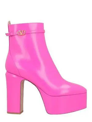Valentino Garavani Ankle Boots - Fuchsia