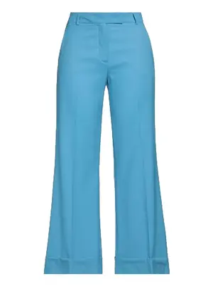 QL2  QUELLEDUE High Waisted Wide-leg Pants - Blue