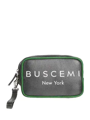 Buscemi Leather Wristlet Bag - Black