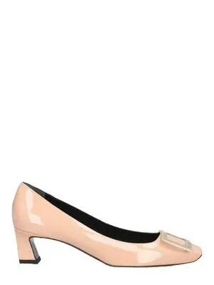 ROGER VIVIER Pumps In Leather Salmon Pink