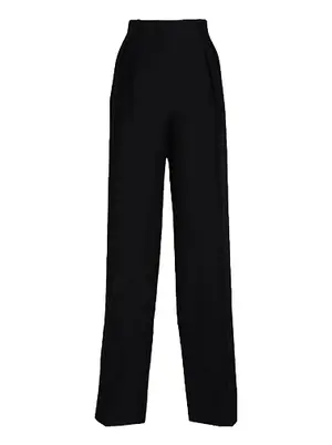 Valentino Garavani VALENTINO GARAVANI Virgin Wool And Silk Pants Black