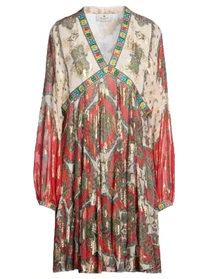 Etro Mini Flared Dress - Beige