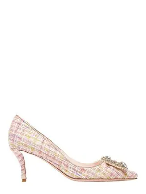 ROGER VIVIER Crystal-Embellished Tweed Pumps