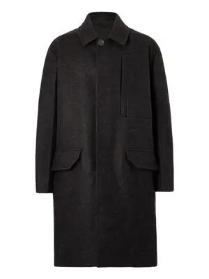 Rick Owens Jumbo Mélange Wool-felt Coat - Brown