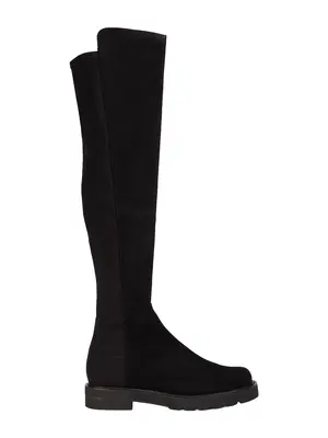 STUART WEITZMAN Microstretch And Suede Over-the-knee Boots - Black