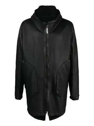 ISAAC SELLAM EXPERIENCE Zip-up Hooded Coat - Black