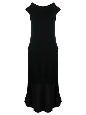 SEMICOUTURE Off-shoulder Maxi Dress - Black