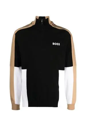 BOSS Zolkar Colour-block Sweatshirt - Black