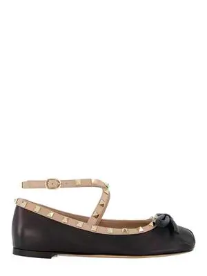 Valentino Garavani Rockstud Ballerina - Black