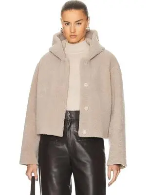 NOUR HAMMOUR NOUR HAMMOUR Cooper Cropped Shearling Jacket