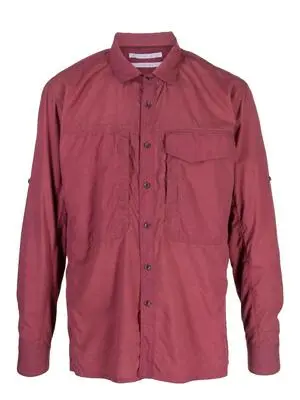 RANRA Spread-collar Button-up Shirt - Red