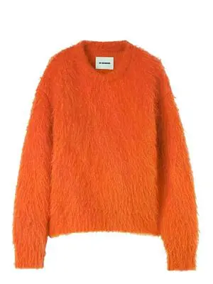 JIL SANDER Brushed Mohair-blend Jumper - Orange