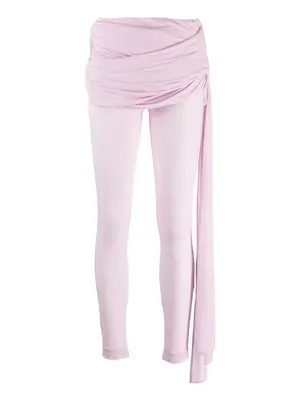 Magda Butrym Sash-detail Jersey Leggings - Pink