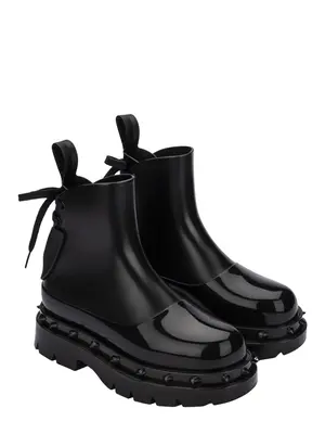 Melissa X Undercover Spikes Platform Combat Boots - Black