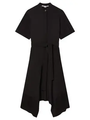 Stella McCartney Silk Crêpe De Chine Shirt Dress - Black