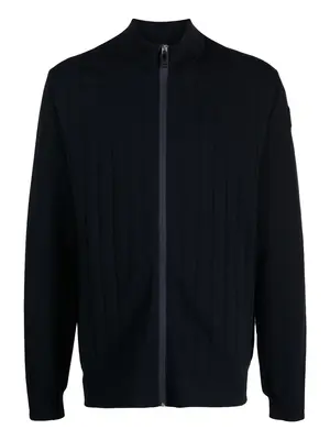 BOSS Zardin Zip-up Cardigan - Blue