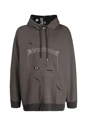 CHILDREN OF THE DISCORDANCE Logo-embroidered Hoodie - Grey
