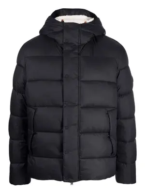 SAVE THE DUCK Hooded Quilted Jacket - Black