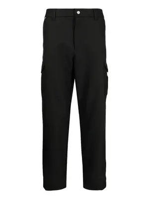 BOSS Mid-rise Tapered-leg Trousers - Black