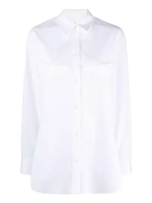 Simone Rocha Long-sleeve Cotton Shirt - White