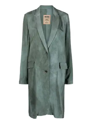 UMA WANG Single-breasted Overcoat - Blue