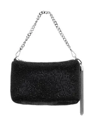 Nina Nina Lorne Embellished Convertible Shoulder Bag Black