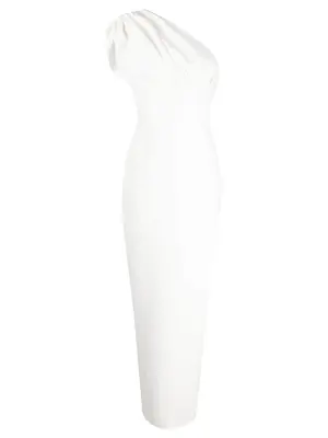 Rachel Gilbert Winnie One-shoulder Gown - White
