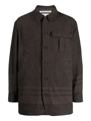 WHITE MOUNTAINEERING Classic-collar Button-up Jacket - Grey