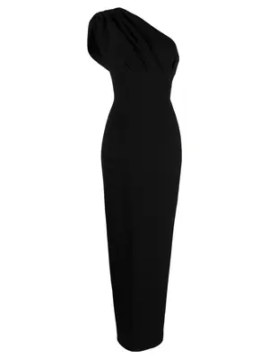 Rachel Gilbert Winnie One-shoulder Gown - Black