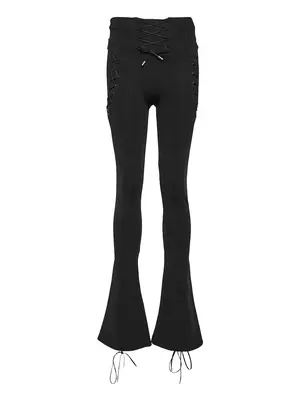 Off-White Laced Flared Pants - Black