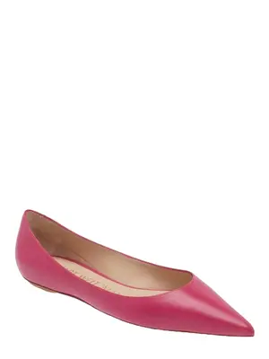 STUART WEITZMAN Stuart Weitzman Emilia Pointed-Toe Flat Begonia