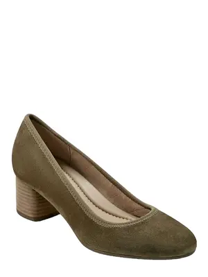 EARTH® Rellia Block Heel Pump Green