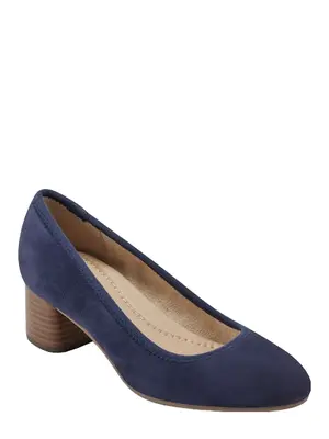 EARTH® Rellia Block Heel Pump Navy