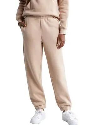 Zella Cara Ultracozy Fleece Joggers - Tan Taupe