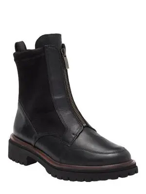 Paul Green Sheridan Lug Zip Bootie - Blk Cmbo