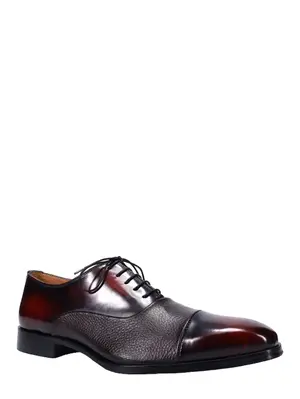 Ron White Ron White Edman Weatherproof Cap Toe Oxford Merlot
