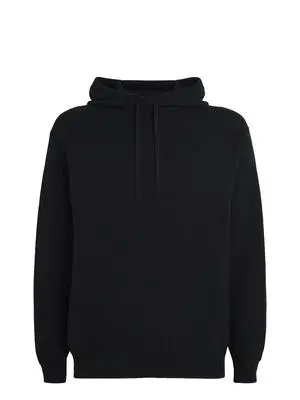 Harrods Harrods Cashmere Hoodie Black
