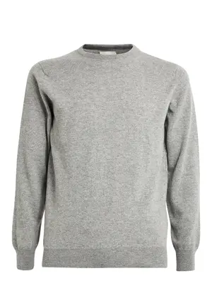 Harrods Harrods Cashmere Crew Neck Sweater Grey