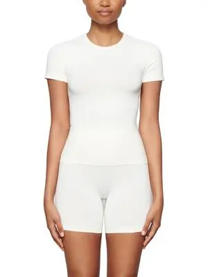 SKIMS Soft Smoothing Seamless T-Shirt Marble