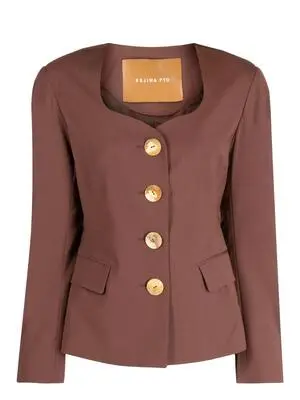 REJINA PYO Perrin Single-breasted Blazer - Brown