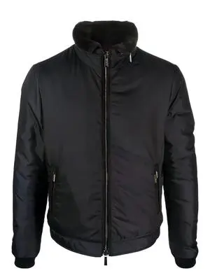 MOORER High-neck Down Jacket - Blue