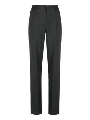 TOTEME Tapered Crepe Trousers - Grey