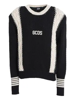 Gcds Cotton Sweater - Black