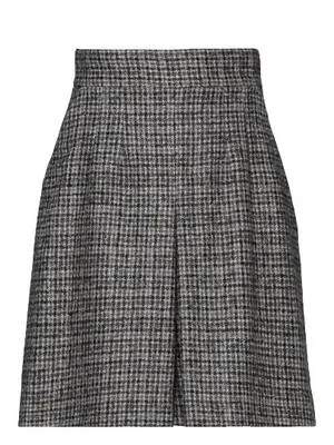 Dolce & Gabbana Mini Skirt In Alpaca Wool Blend - Brown