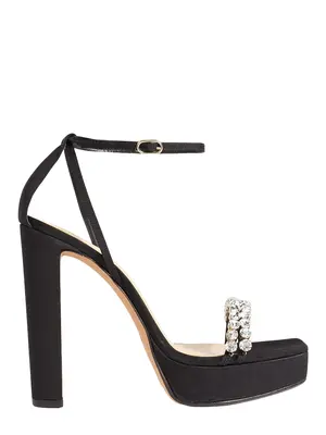 ALEXANDRE BIRMAN Agnes Crystal-embellished Platform Sandals - Black