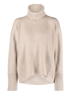 Proenza Schouler Roll-neck Wool-blend Jumper - Neutrals